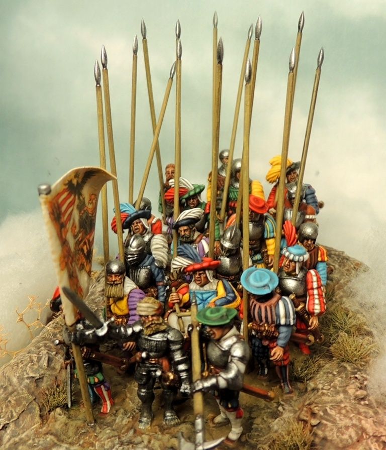 Lansknecht pikemen by Francesco Thau · Putty&Paint