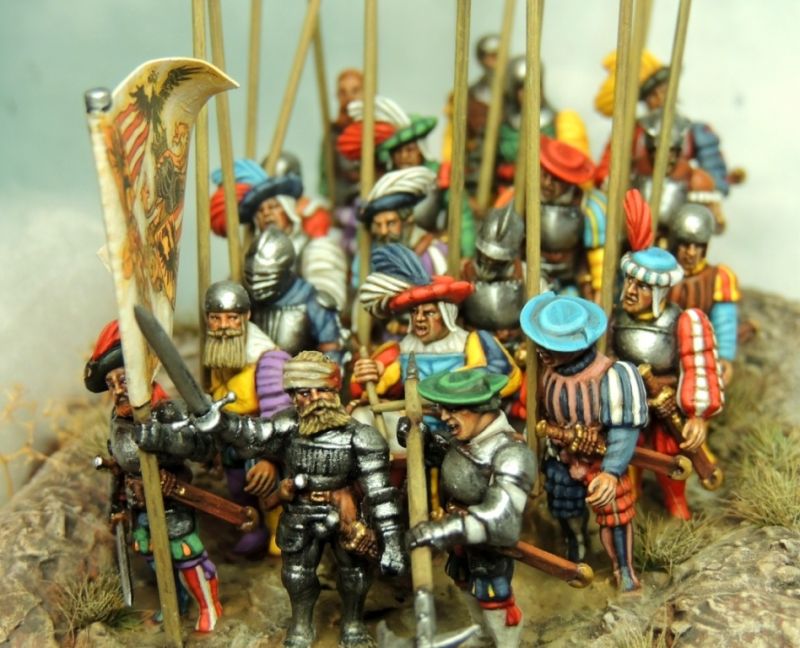 Lansknecht pikemen by Francesco Thau · Putty&Paint