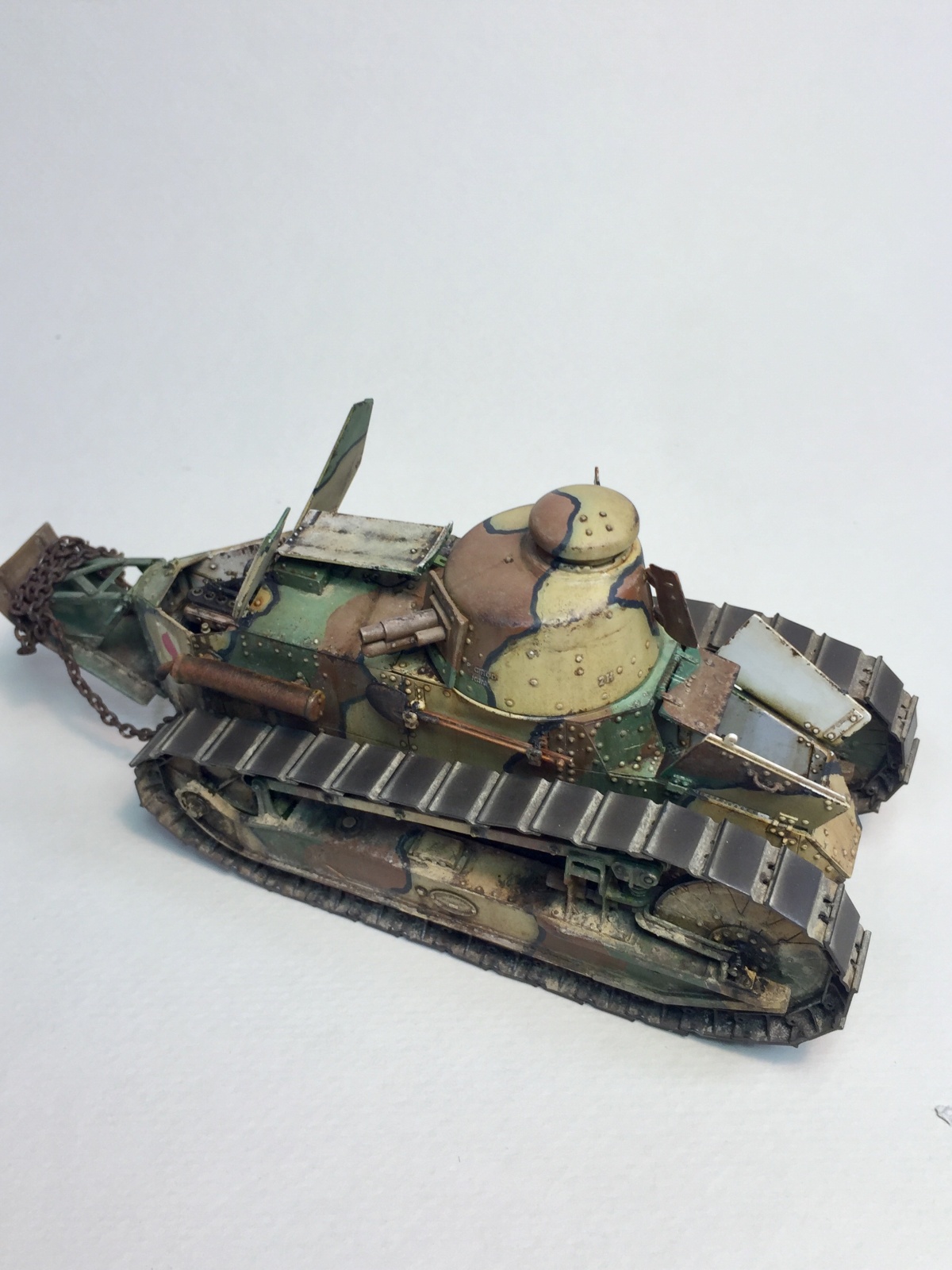 Meng WW1 FT-17 cast turret by smallsoldier (Scott Pasishnek) · Putty&Paint