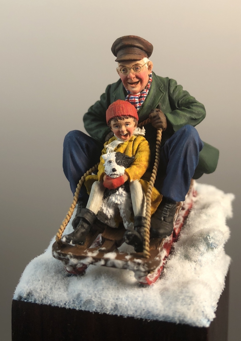 Grandpa´s sledge ride by Juan Ignacio Corujo · Putty&Paint
