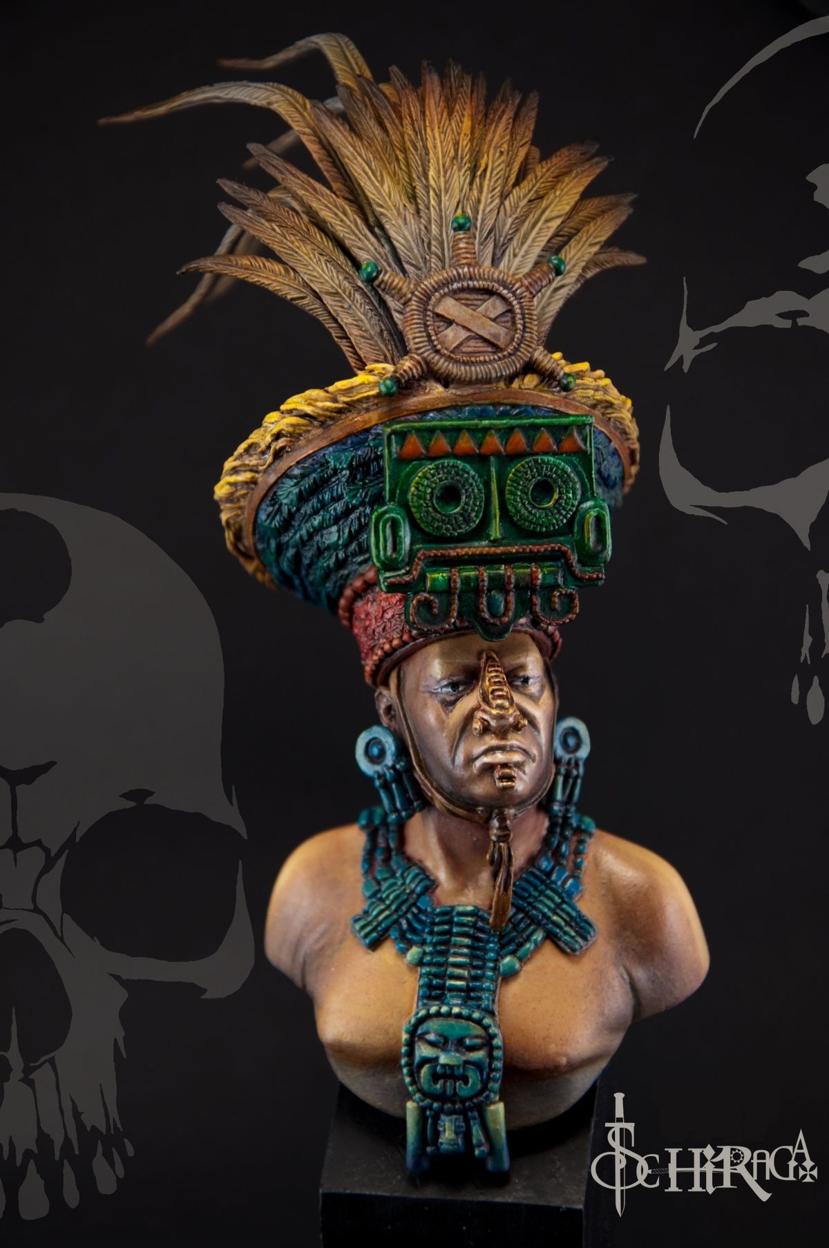 Maya Priest Pegaso bust by schiraga · Putty&Paint