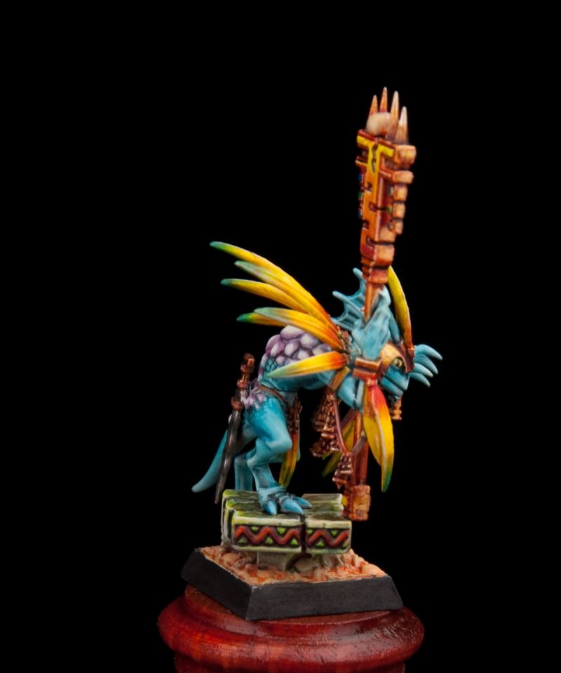 Lizardmen Skink Priest by Fabrizio Schiraga · Putty&Paint