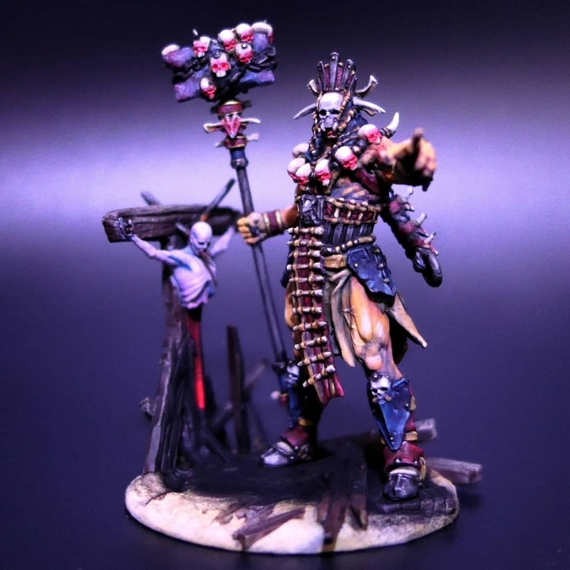 Bestiarum Miniatures Tribe Leader by peppepausa · Putty&Paint