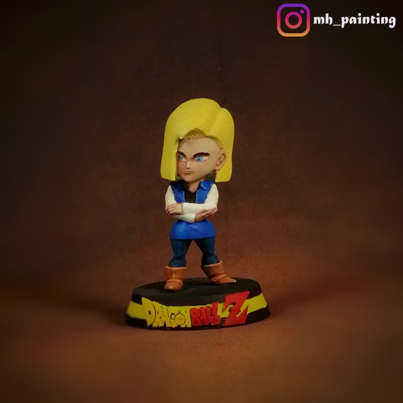 Android 18/Cyborg 18 from Dragon Ball Z by MH Painting · Putty&Paint