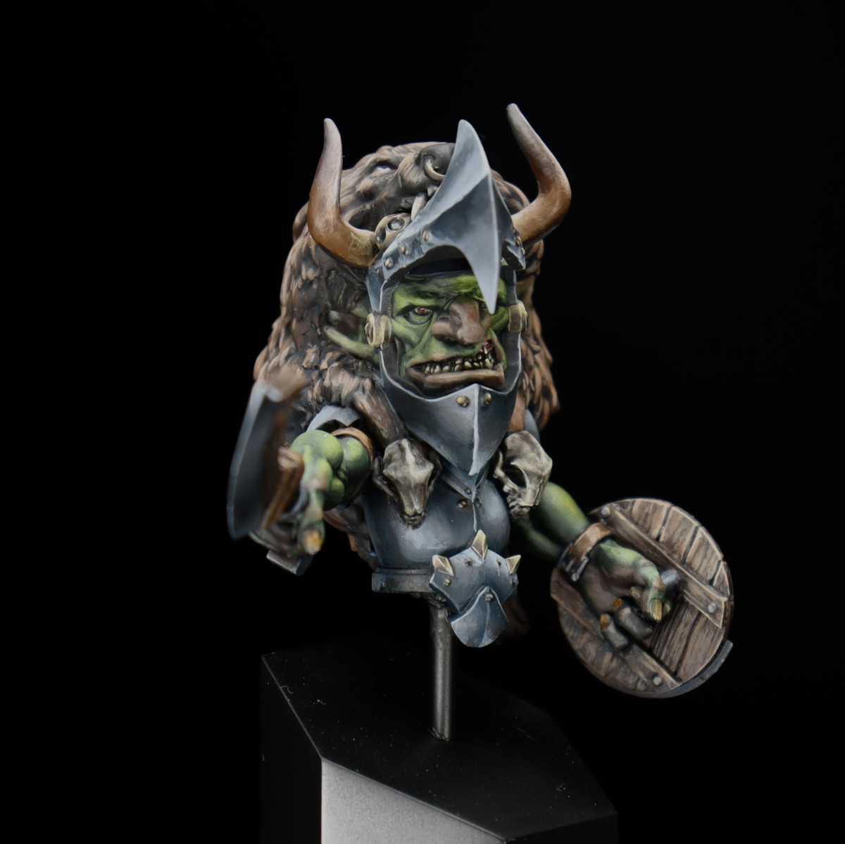 Krazgar the angry goblin bust by Diddy_miniatures · Putty&Paint