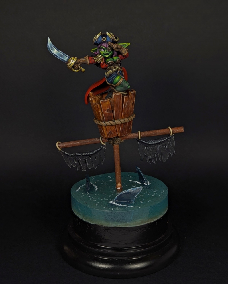 Captain Strap, goblin pirate by ValorBurrito · Putty&Paint