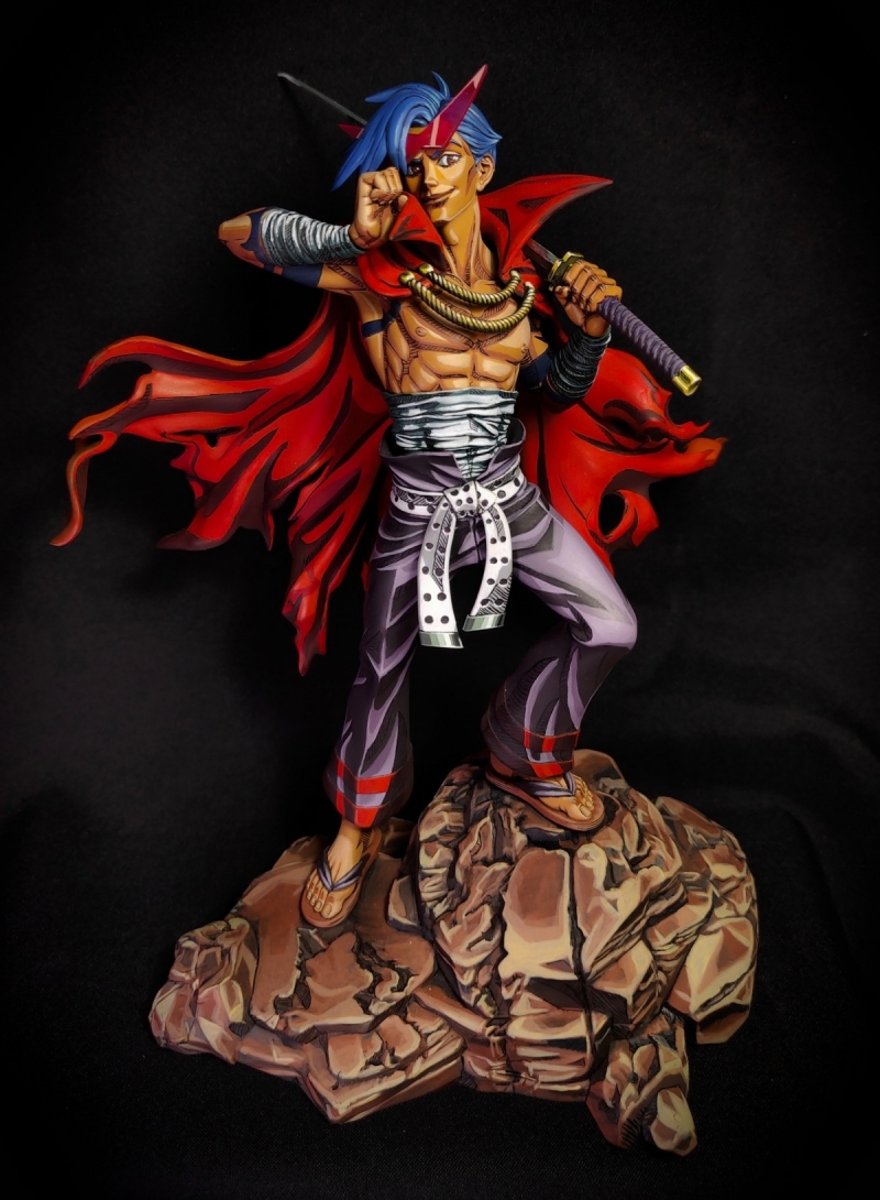 Kamina - Gurren Lagann statue by JeroDash · Putty&Paint