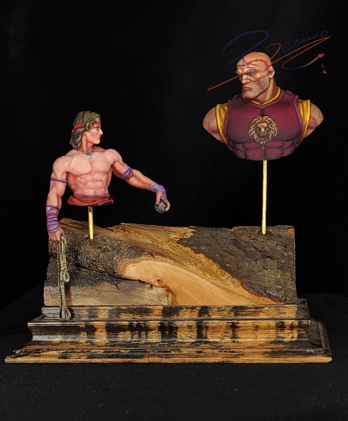 David & Goliath busts by Pszemoo_ldz · Putty&Paint