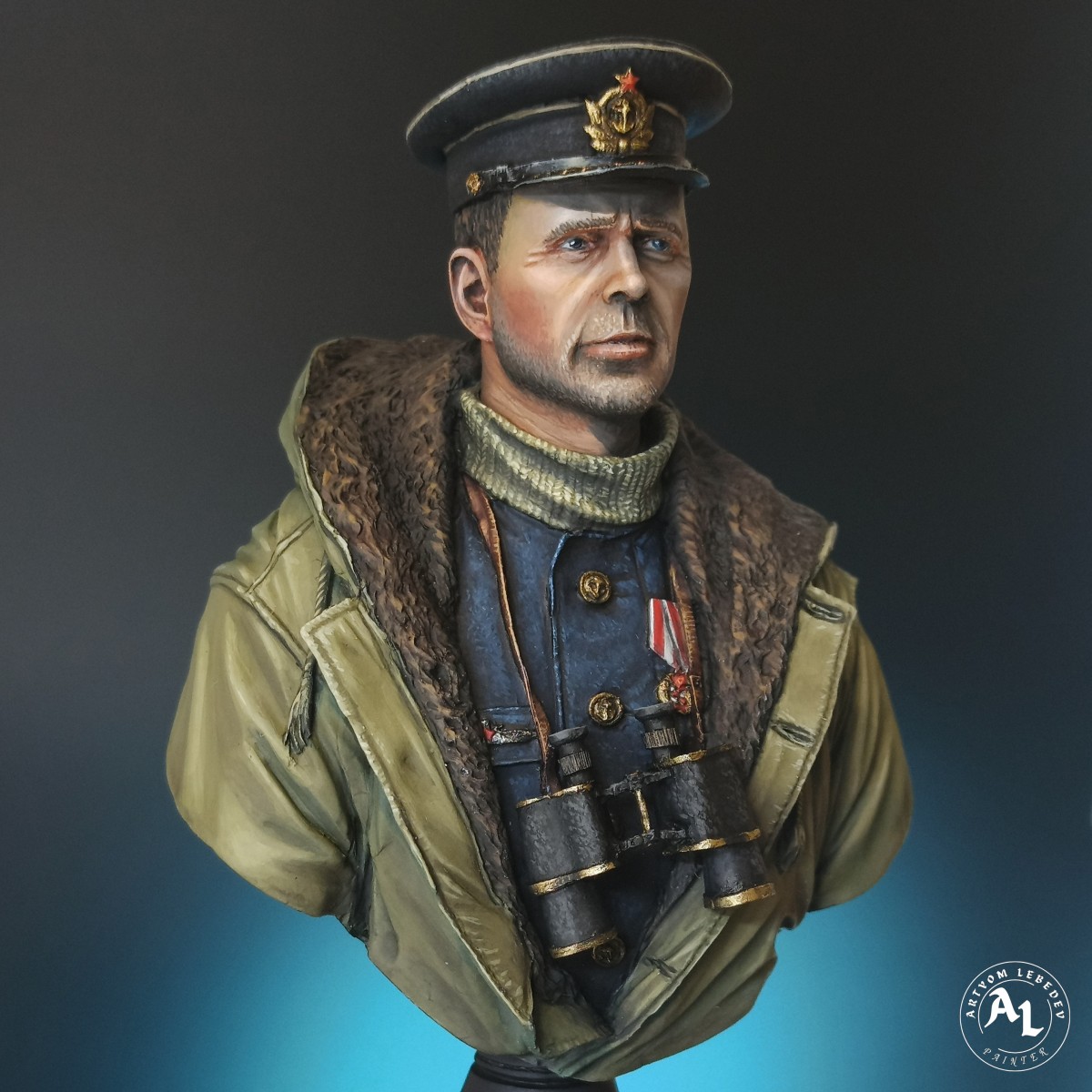 Soviet submarine commander from WWII. by Artyom_Lebedev · Putty&Paint