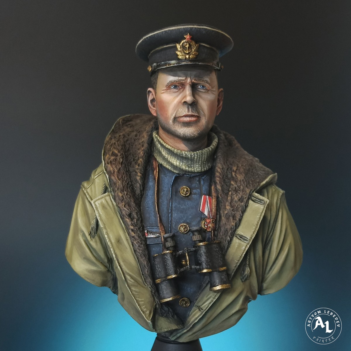 Soviet submarine commander from WWII. by Artyom_Lebedev · Putty&Paint