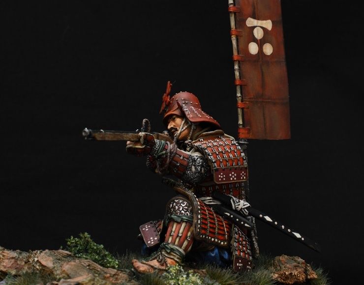 Ashigaru, Japanese foot arquebusier, Azuchi-Momoyama period (1568-1600 ...