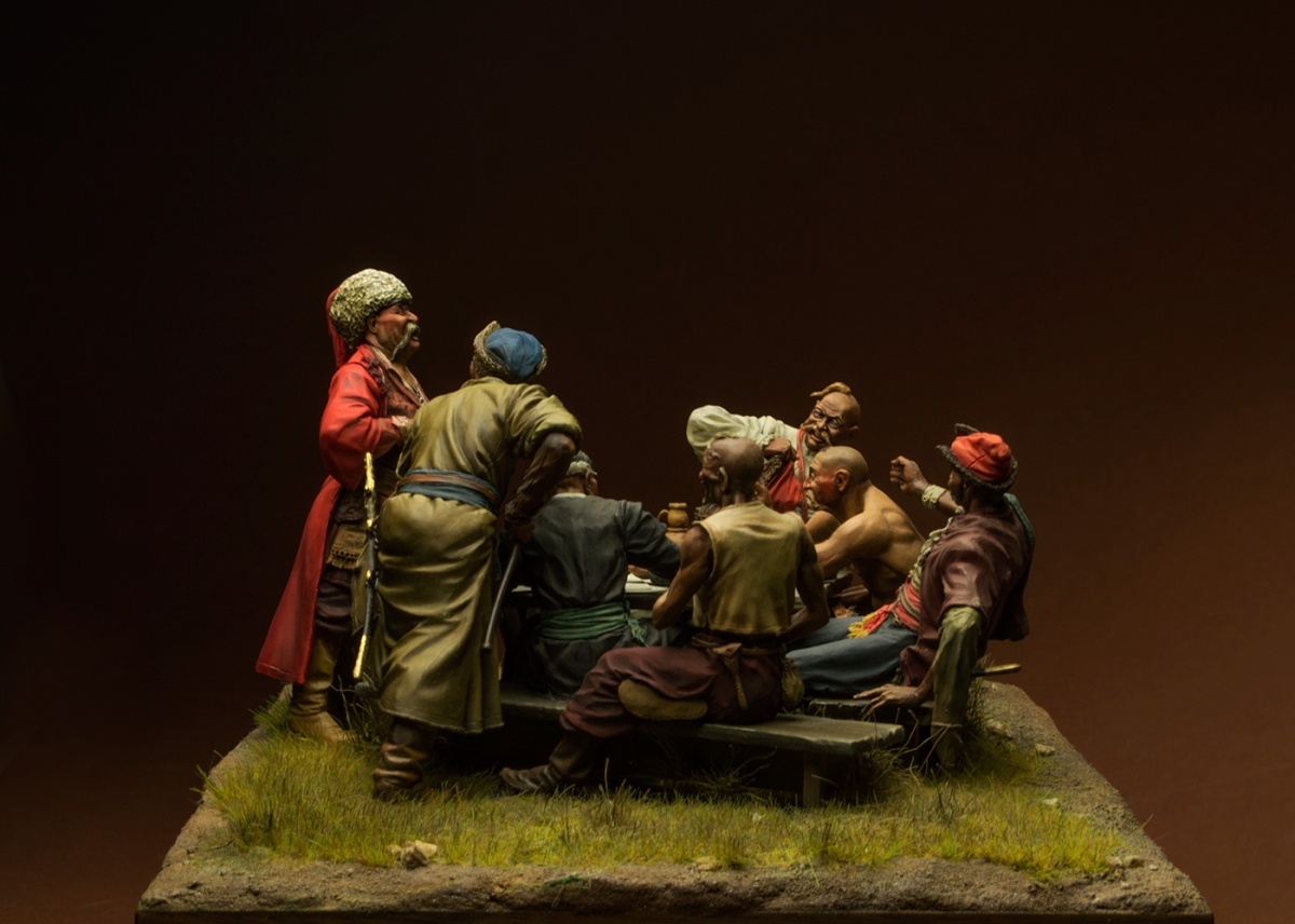 Cossacks writing a letter to the Turkish Sultan by Ivan Lesnichenko ...